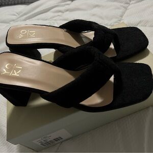 Yoki | Shoes | Nwt Yoki Terry Cloth Block Heels | Poshmark